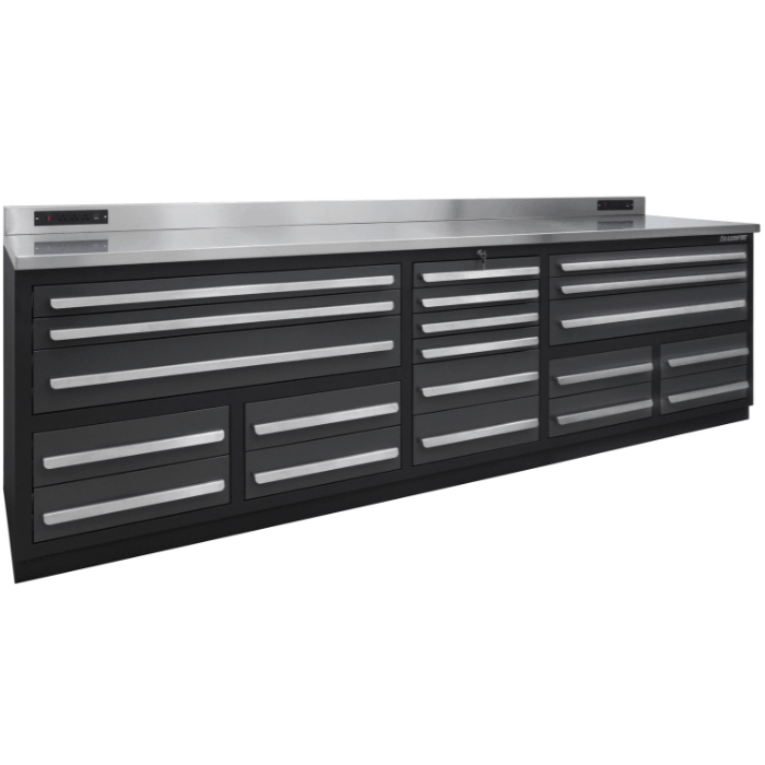 Dragonfire Pro Series 20 Drawer 9FT Workbench | DFT-WB-20 — Pitstop Pro